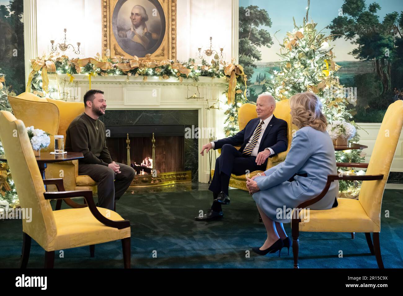 President Joe Biden and First Lady Jill Biden meet with Ukrainian ...