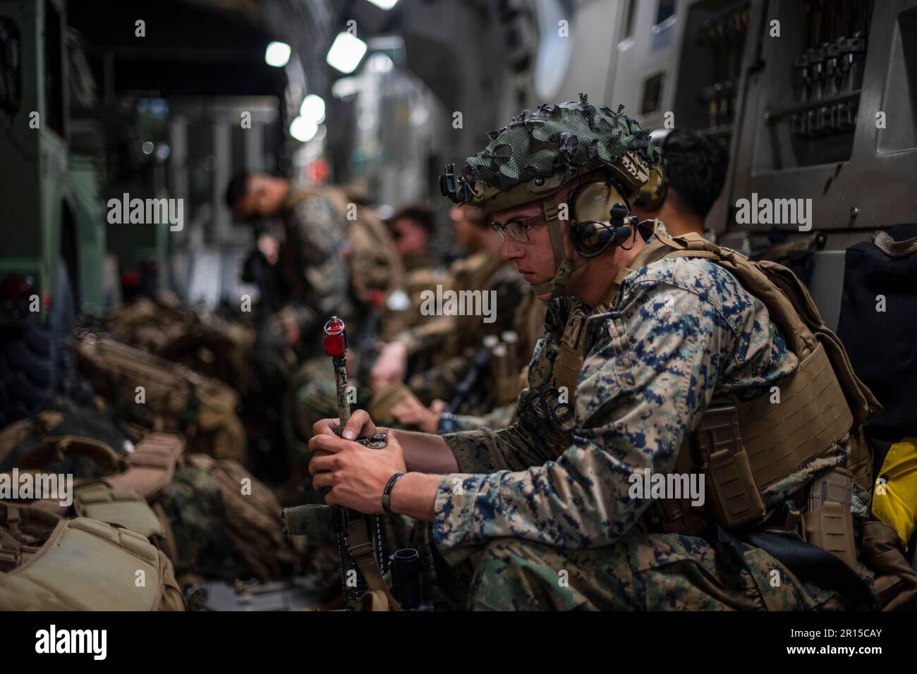 U.S. Marines from the 2nd Battalion, 7th Marines, 1st Marine Division ...