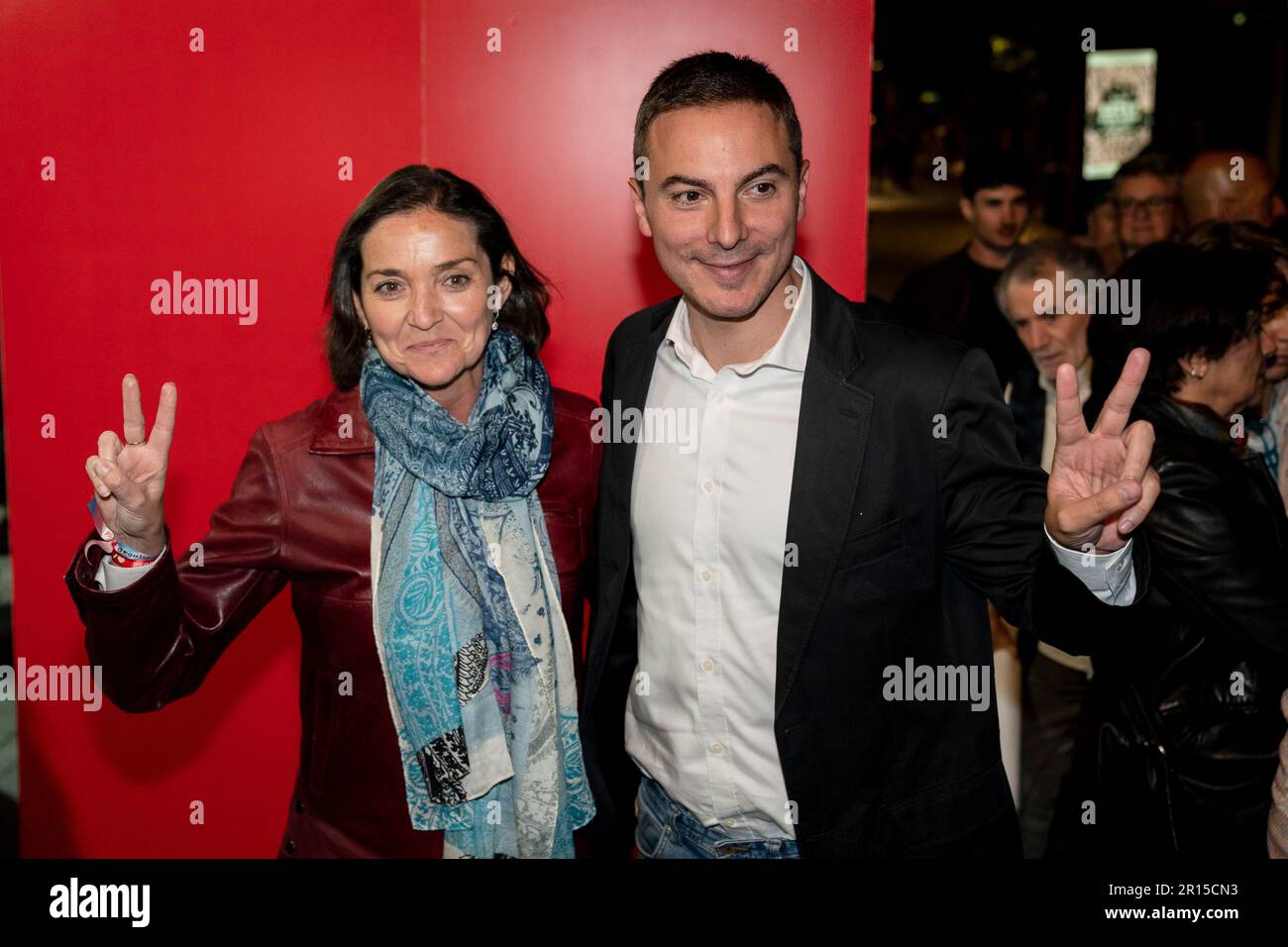 The candidate for mayor of Madrid City Council, Reyes Maroto, and the ...