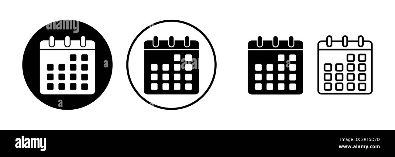 calendar icon vector. Calender symbol Stock Vector Image & Art - Alamy