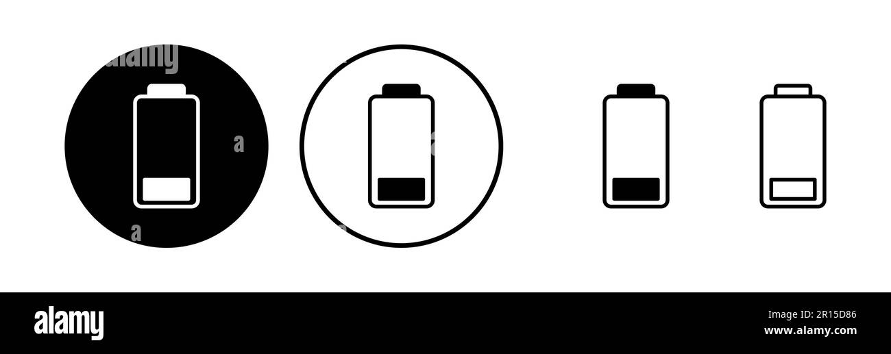 Battery icon vector. Battery charge indicator icon Stock Vector Image ...