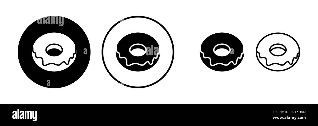 Donut icon vector. doughnut icon. donut logo Stock Vector Image & Art ...