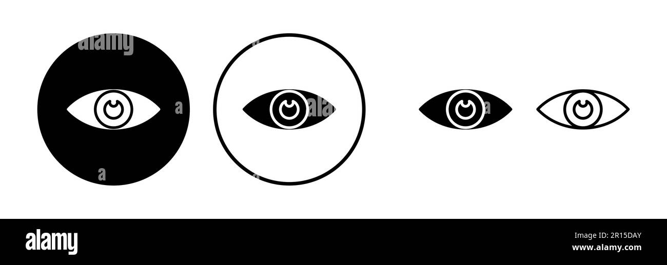 Eye icon. Look and Vision icon. Eye vector icon Stock Vector Image ...