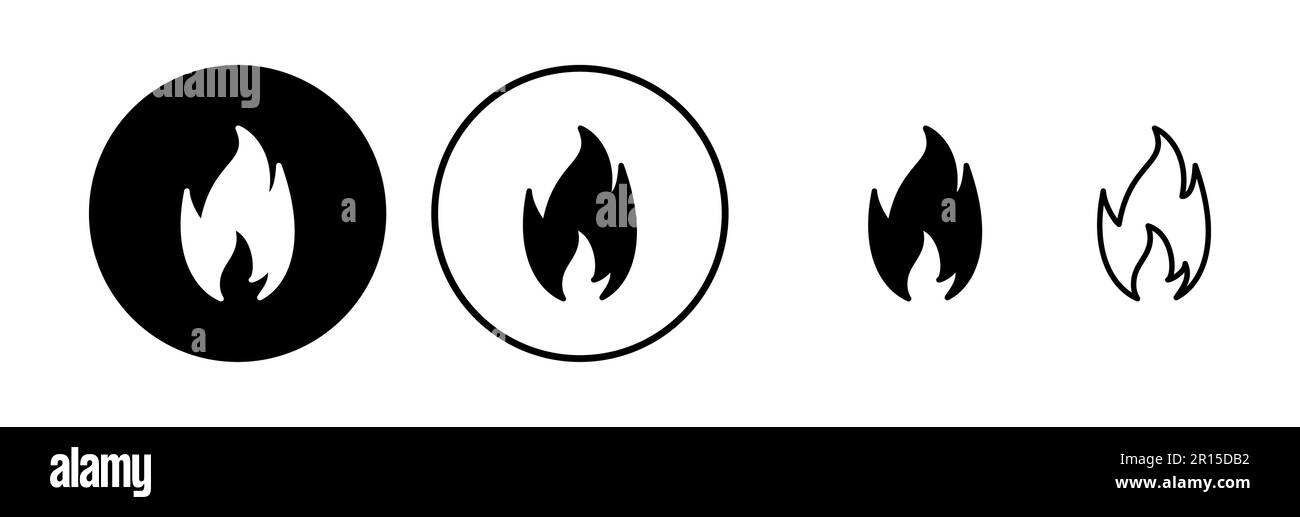 Fire icon vector. fire flame icon Stock Vector Image & Art - Alamy