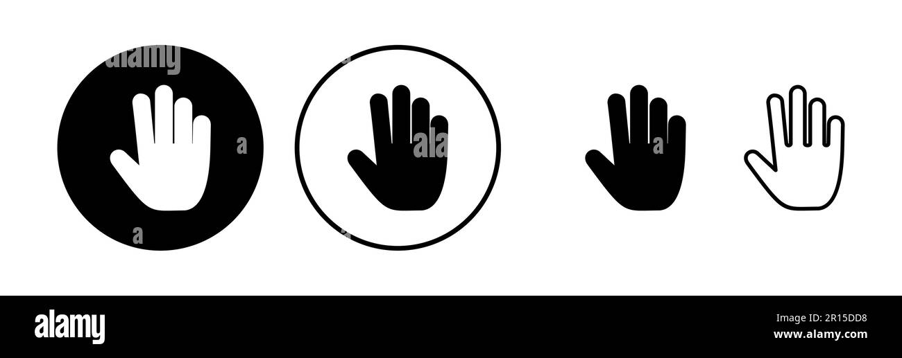Hand icon vector. hand symbols. palm Stock Vector Image & Art - Alamy
