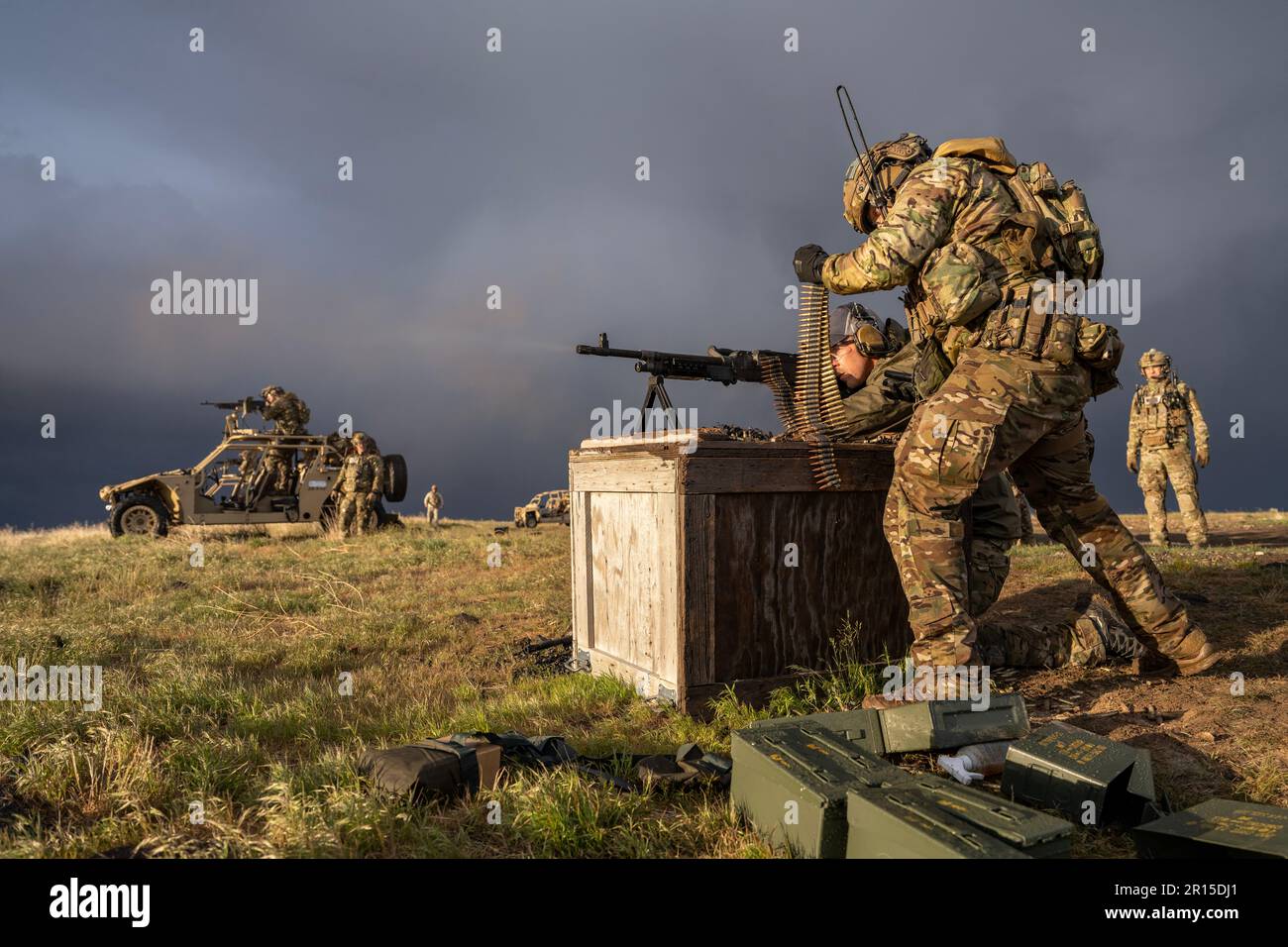 Special warfare tactical air control party airmen with the 124th Air ...