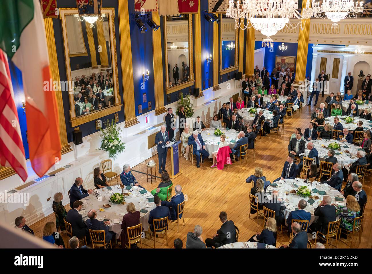 President Joe Biden delivers remarks at a banquet in his honor at ...