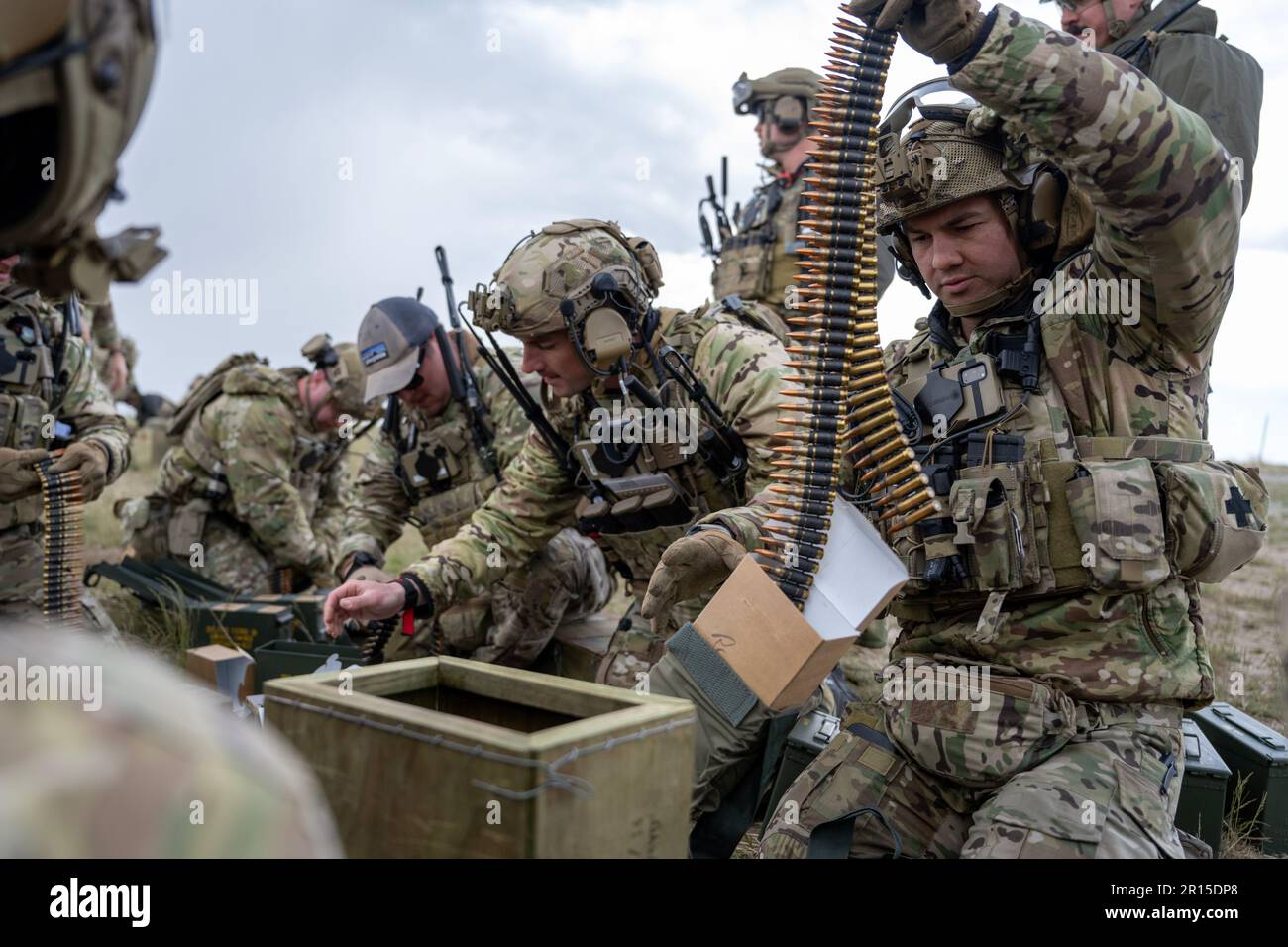 Special warfare tactical air control party airmen with the 124th Air ...