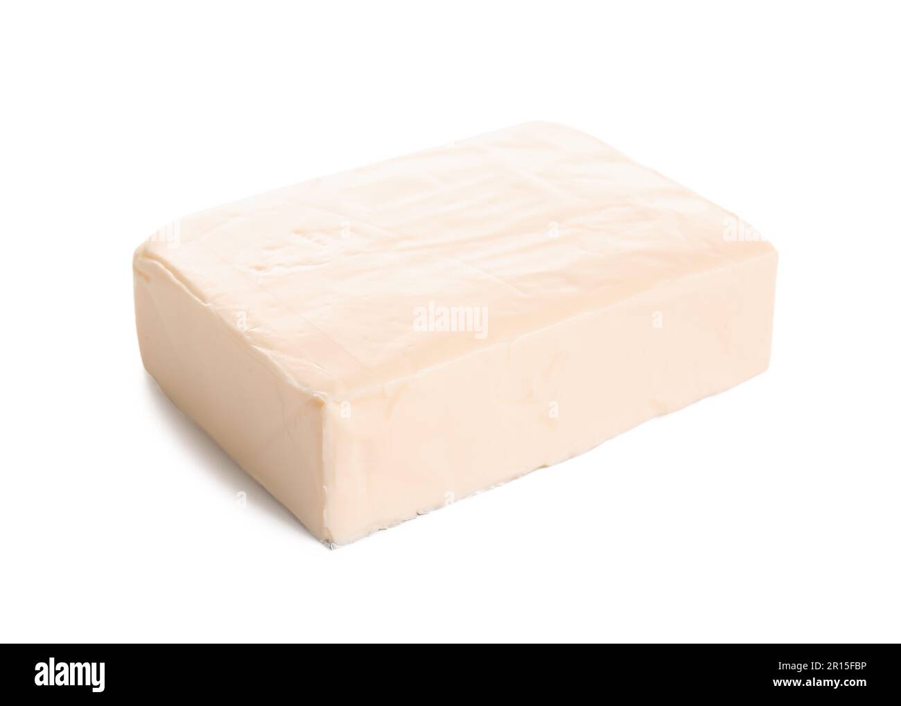 Processed cheese isolated on white background Stock Photo - Alamy