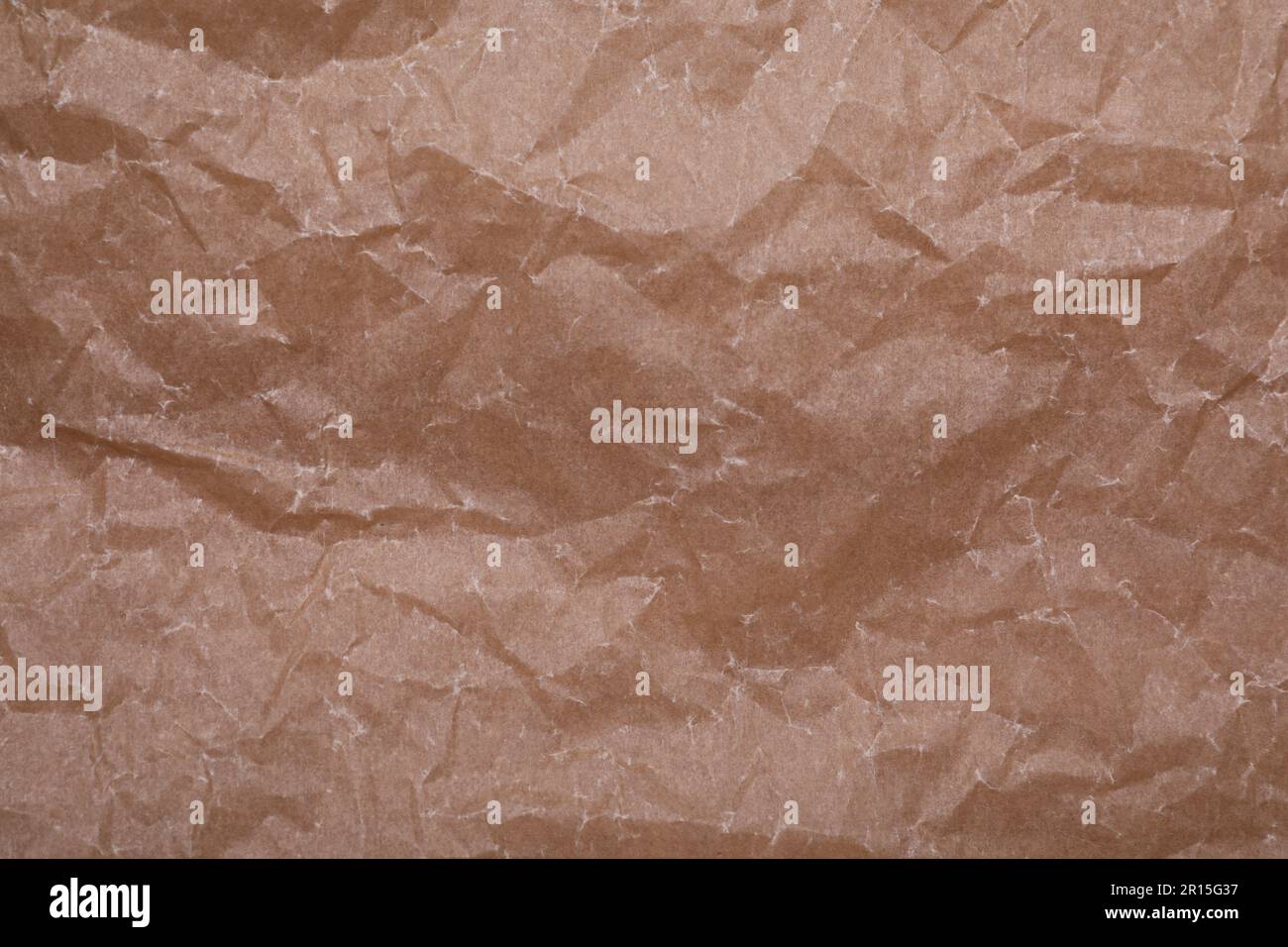 Texture of crumpled brown baking paper as background, top view Stock ...