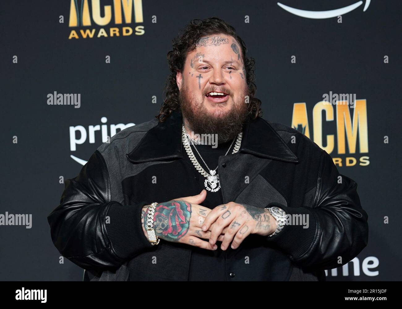Jelly Roll arrives at the 58th annual Academy of Country Music Awards ...