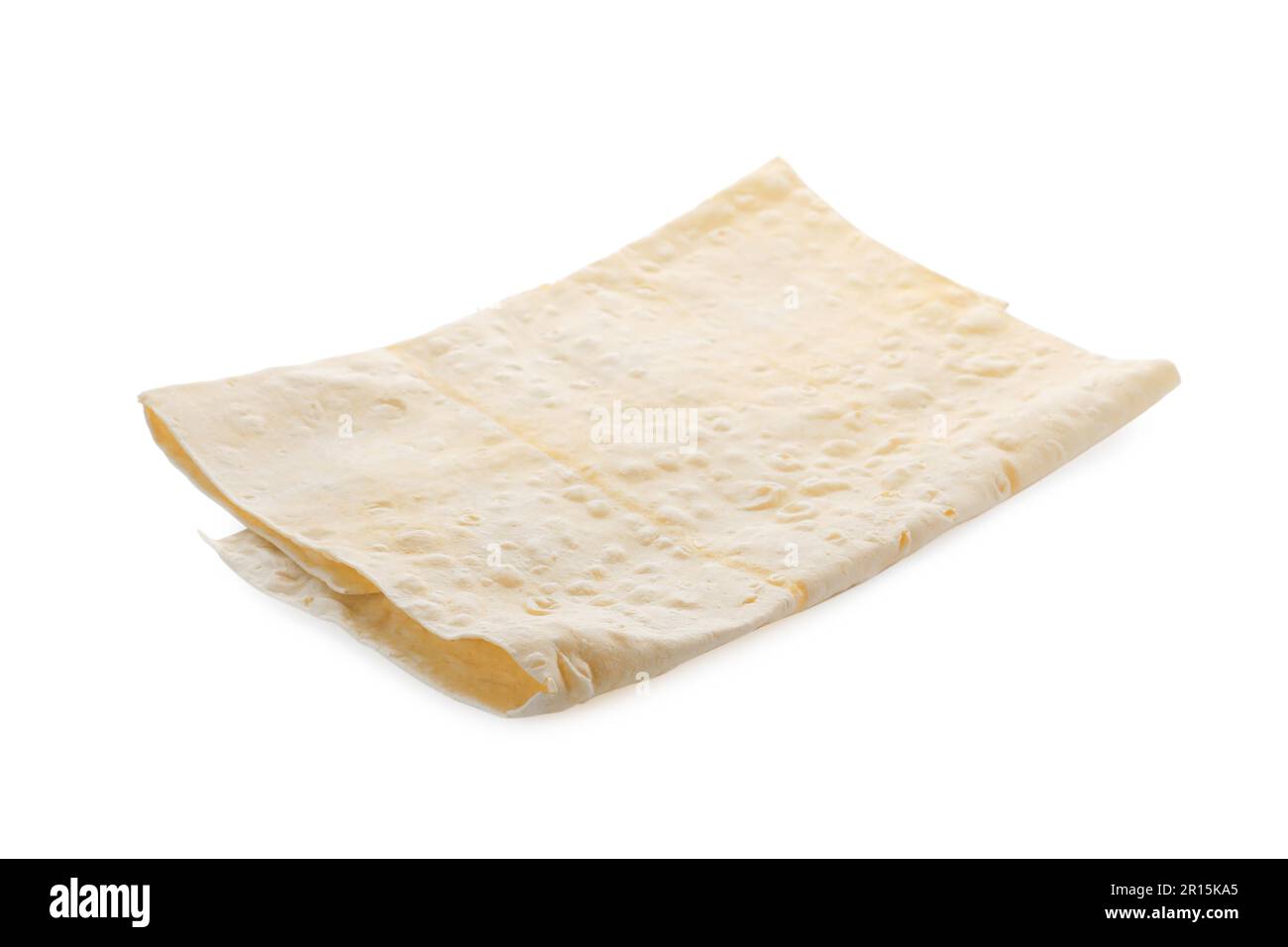 Delicious folded Armenian lavash on white background Stock Photo - Alamy