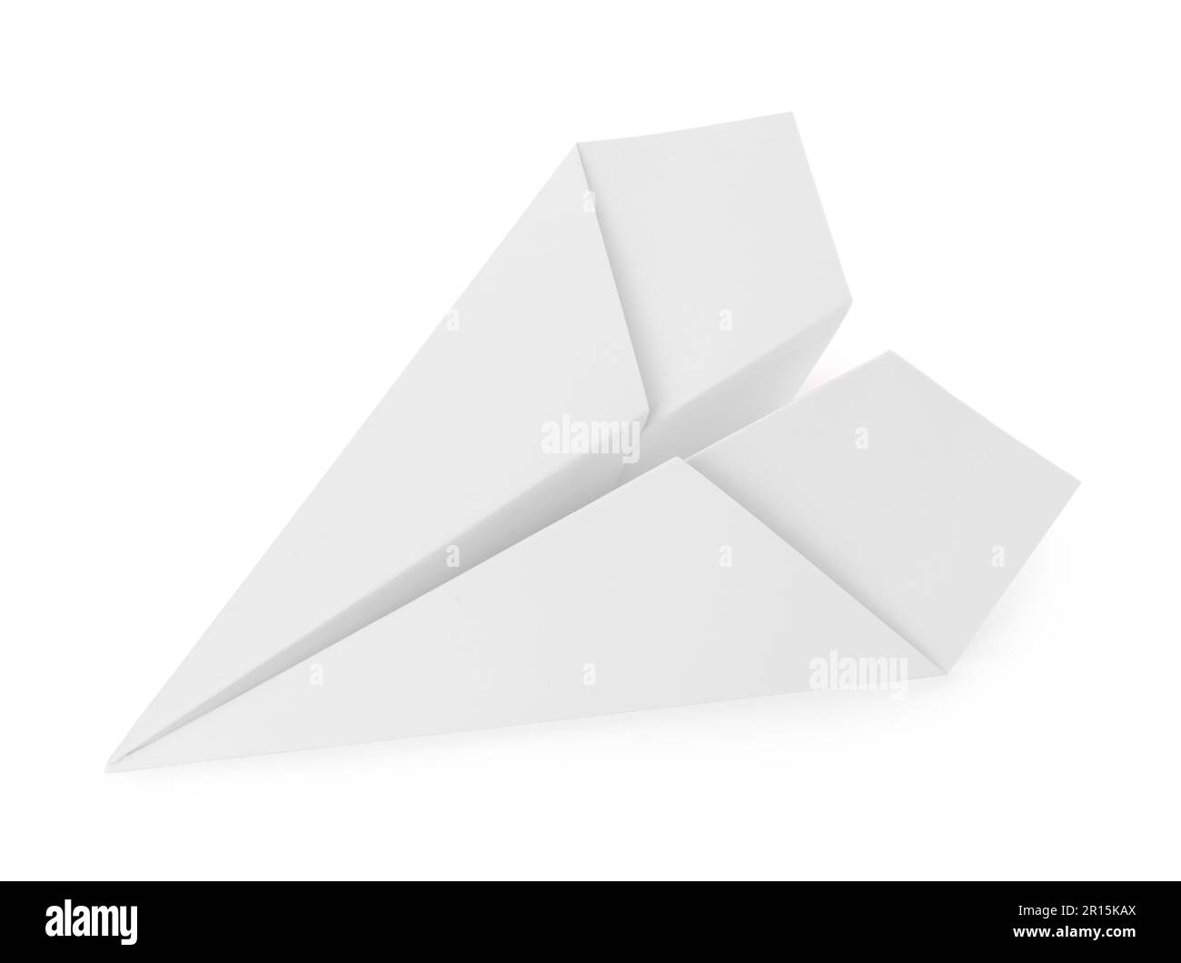 One handmade paper plane isolated on white Stock Photo - Alamy