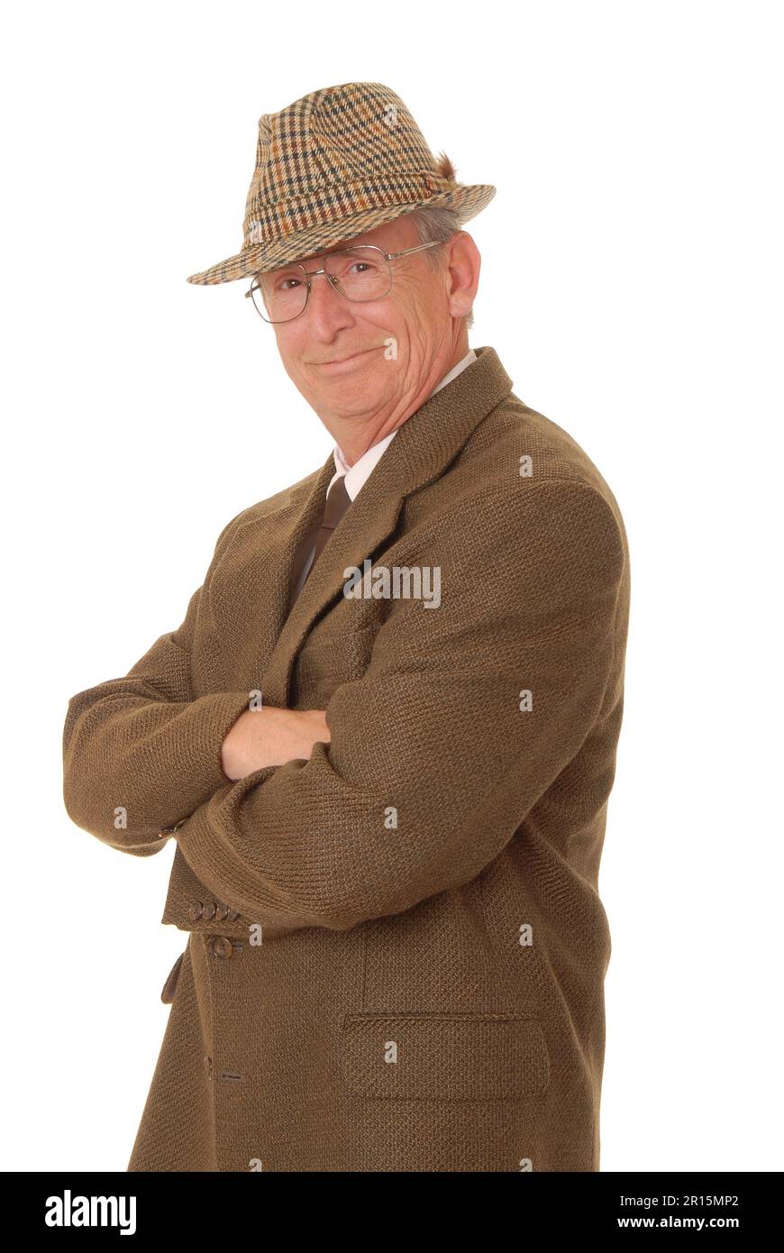 Senior businessman with a rather interesting expression Stock Photo - Alamy