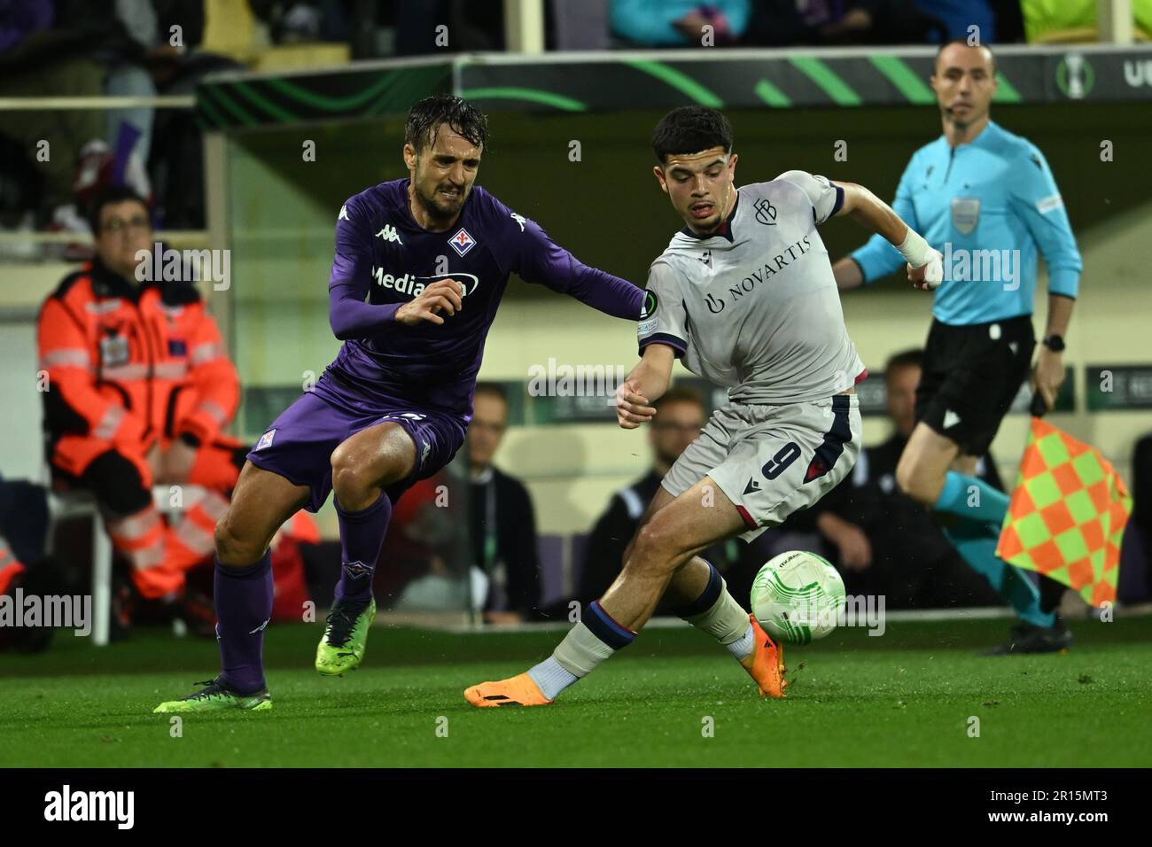 Luca Ranieri (Fiorentina)Zeki Amdouni (Basel 1893) during the UEFA ...