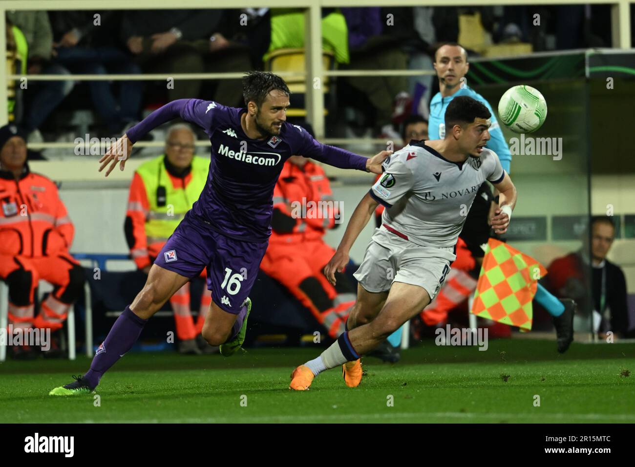 Luca Ranieri (Fiorentina)Zeki Amdouni (Basel 1893) during the UEFA ...
