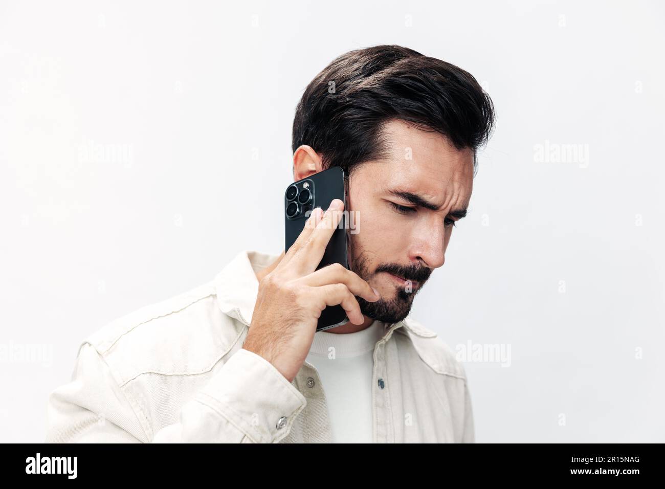 Angry man selfie face hi-res stock photography and images - Alamy