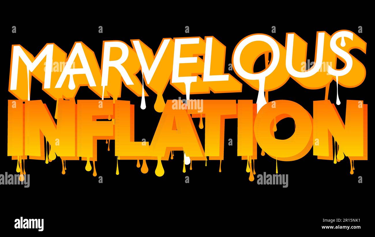 Marvelous Inflation. Graffiti tag. Abstract modern street art ...