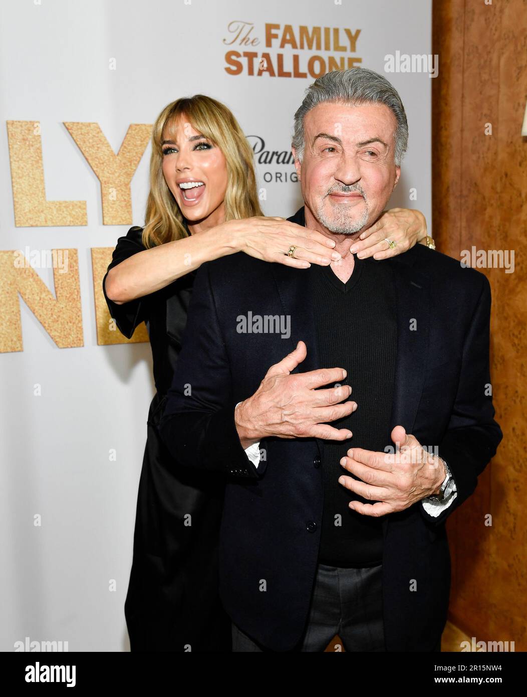 Sylvester Stallone, right, and Jennifer Stallone attend the Paramount+ ...
