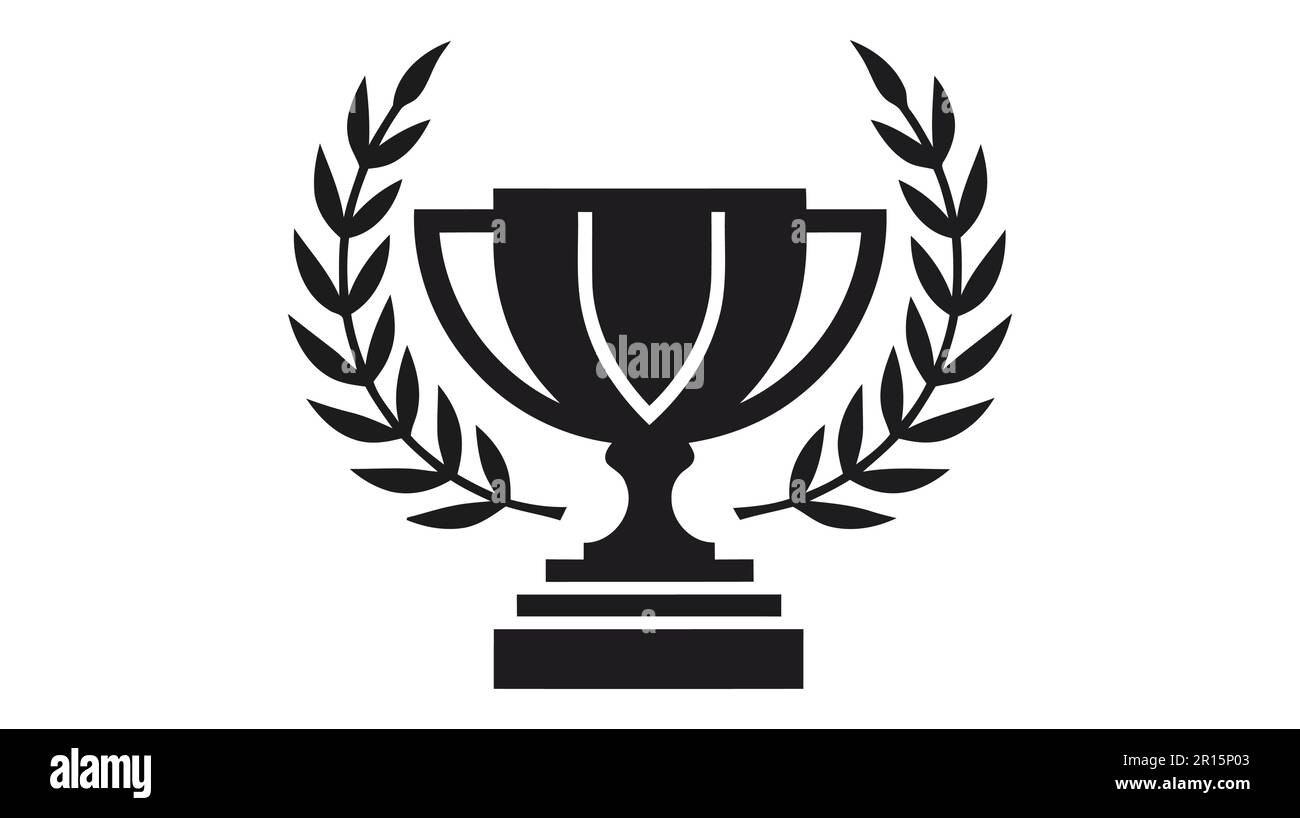 Winner's trophy icon. Vector illustration. Logo of trophy isolated on ...