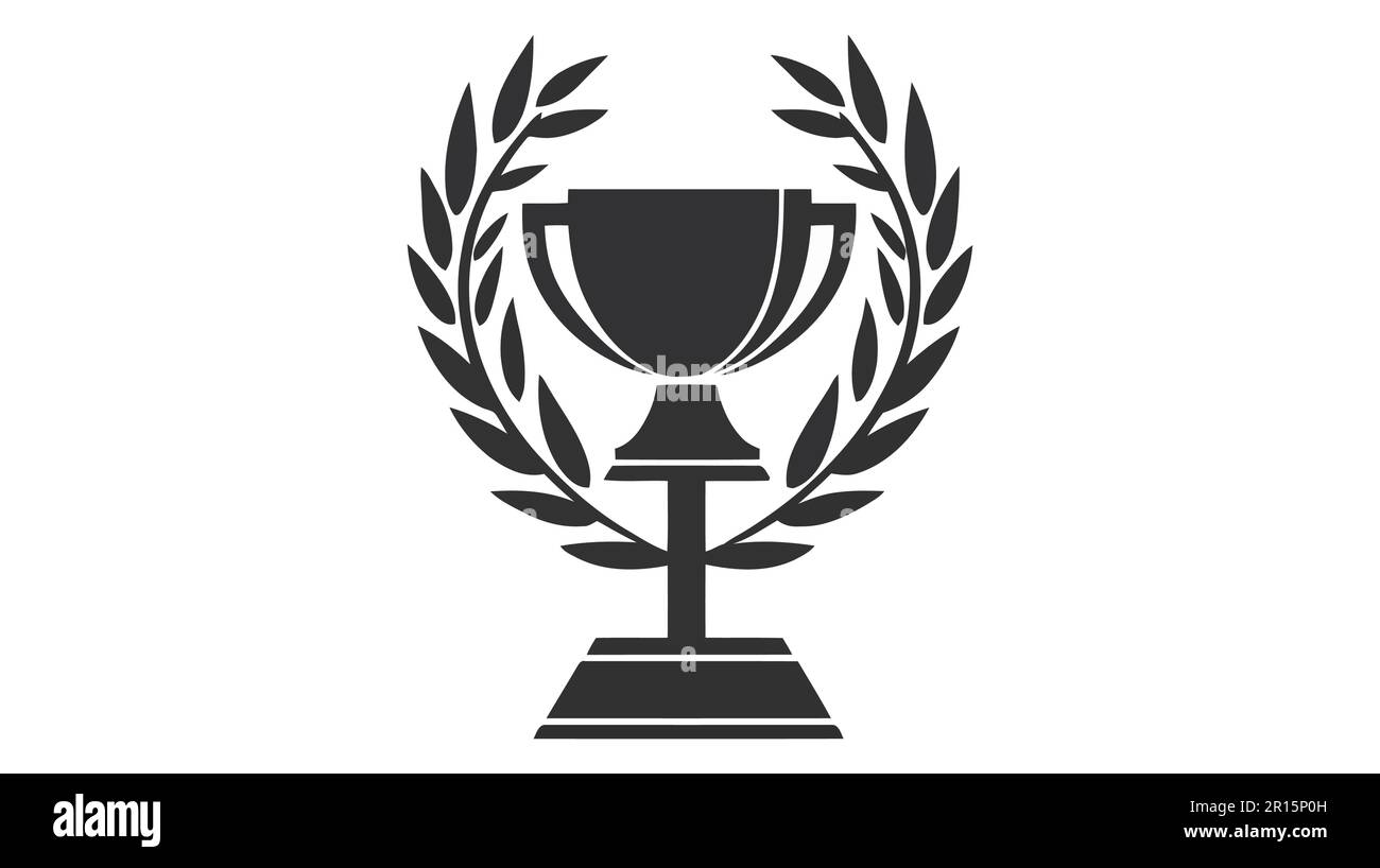 Winner's trophy icon. Vector illustration. Logo of trophy isolated on ...