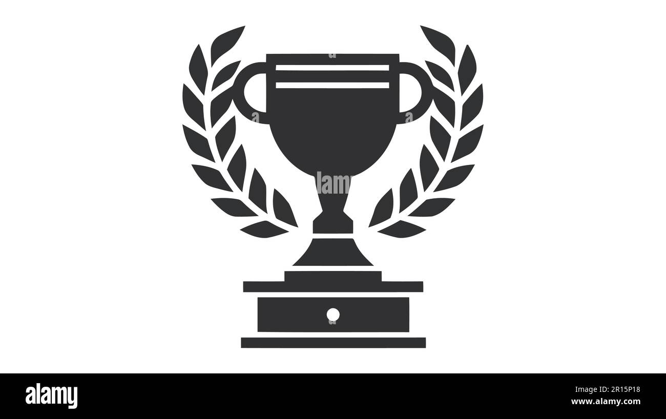 Winner's trophy icon. Vector illustration. Logo of trophy isolated on ...