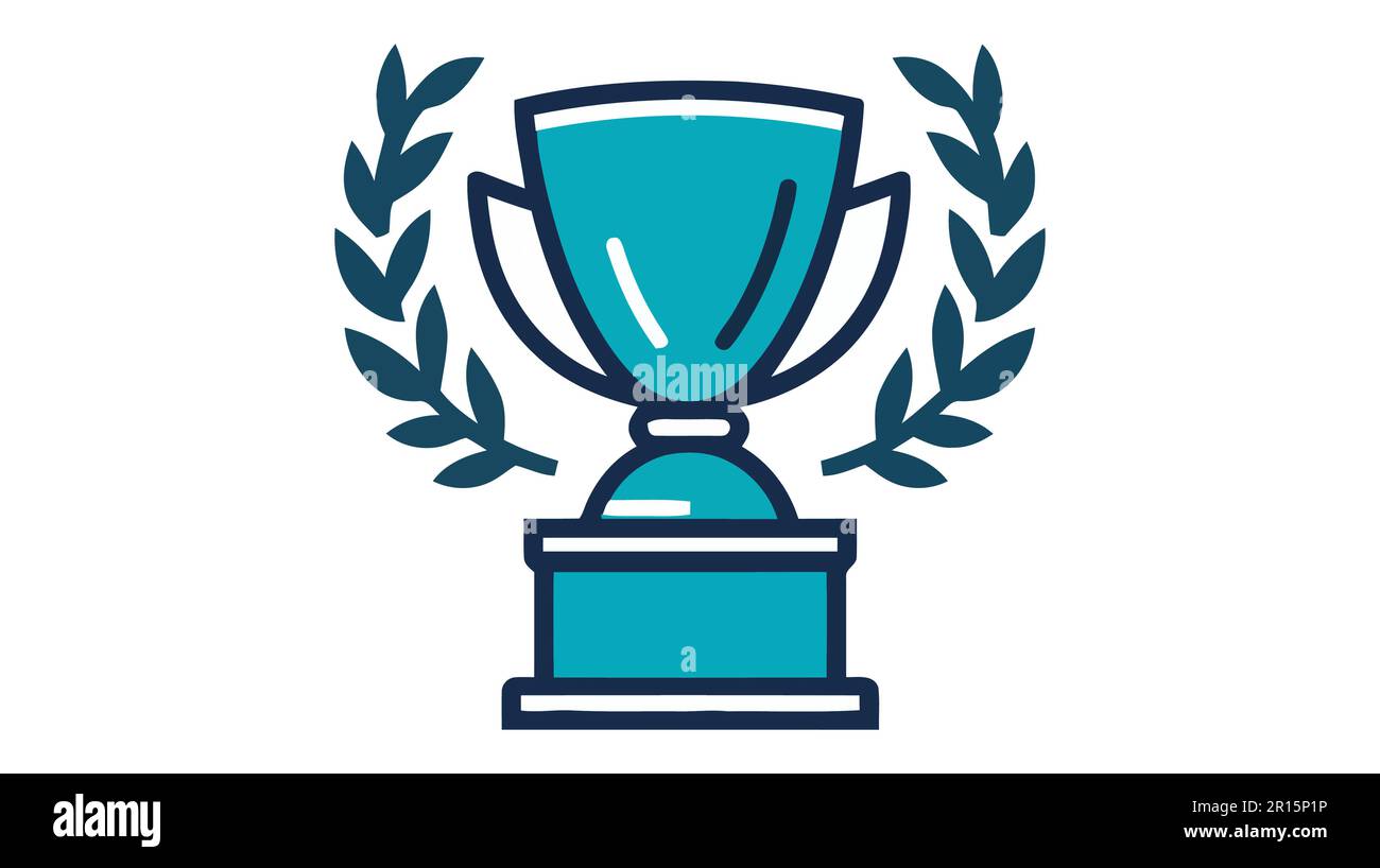 Winner's trophy icon. Vector illustration. Logo of trophy isolated on ...
