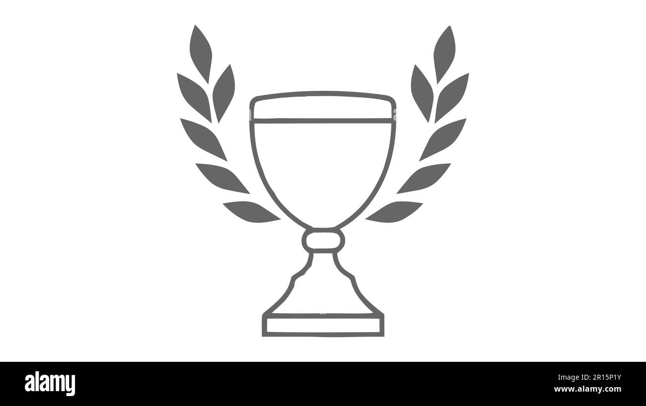 Winner's trophy icon. Vector illustration. Logo of trophy isolated on ...