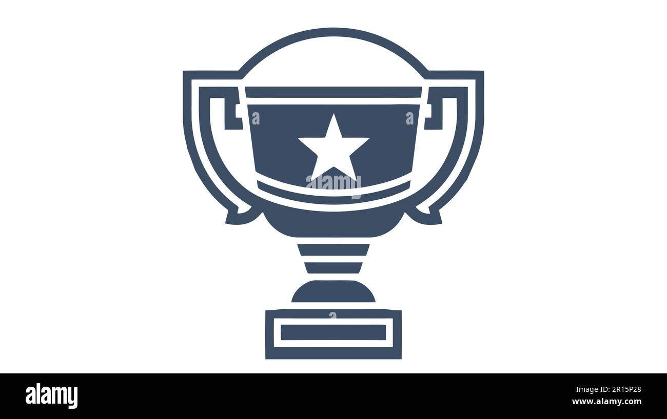 Winner's trophy icon. Vector illustration. Logo of trophy isolated on ...