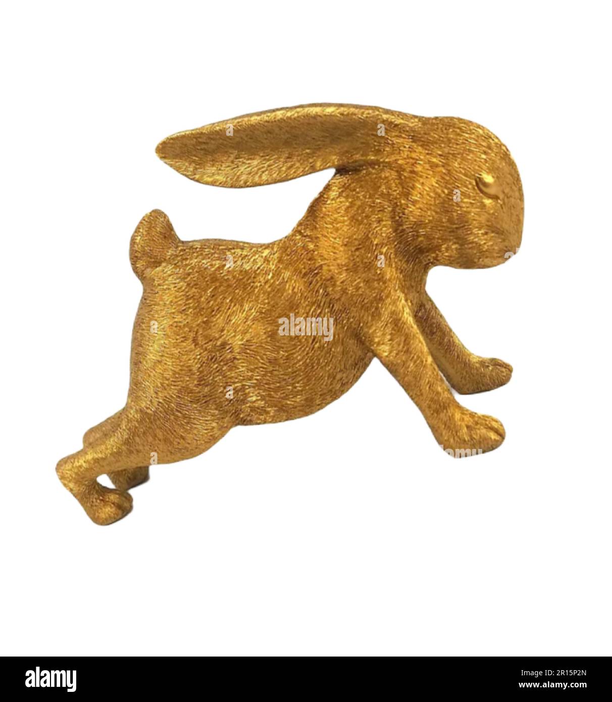 Gold rabbits Stock Vector Images - Alamy