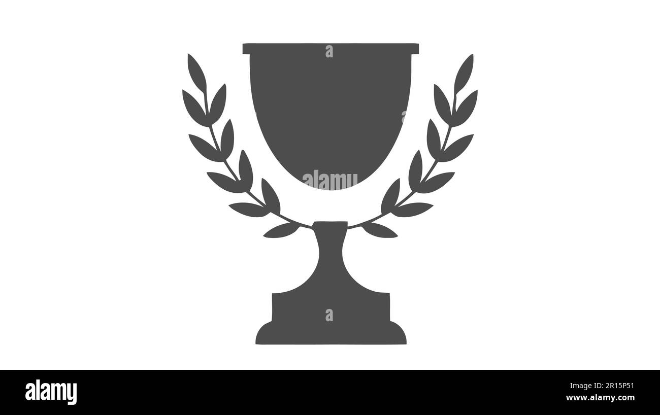 Winner's trophy icon. Vector illustration. Logo of trophy isolated on ...