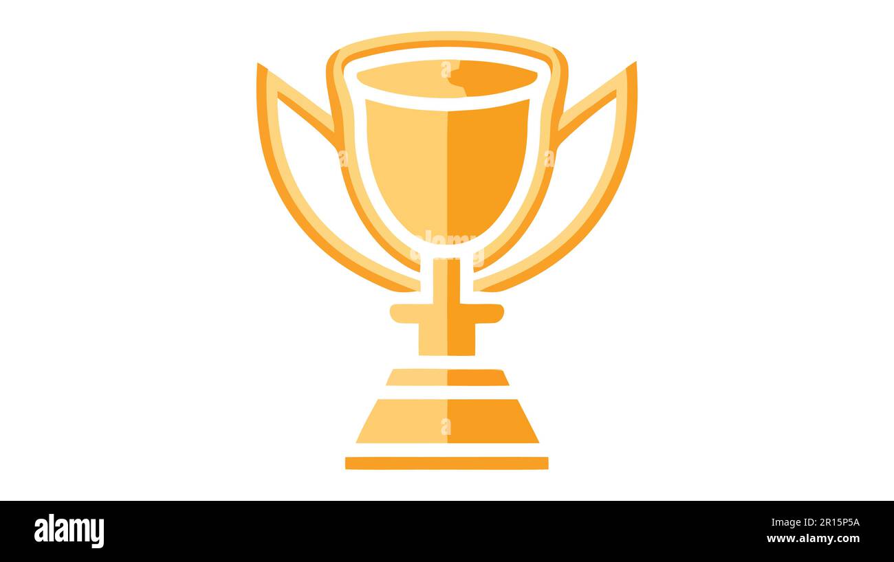 Winner's trophy icon. Vector illustration. Logo of trophy isolated on ...
