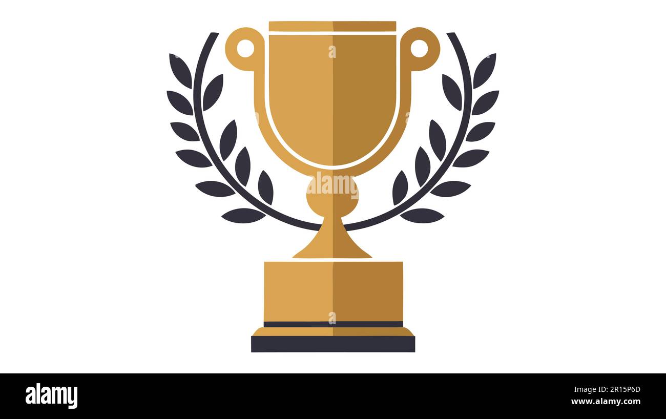 Winner's trophy icon. Vector illustration. Logo of trophy isolated on ...