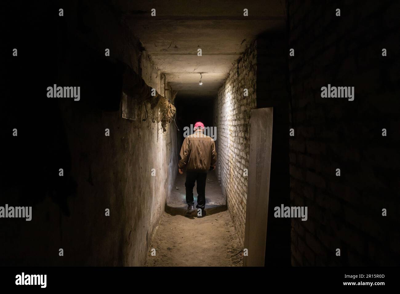 Lyman, Ukraine. 11th Apr, 2023. Vadym Vodopianov, 48 years old at the ...