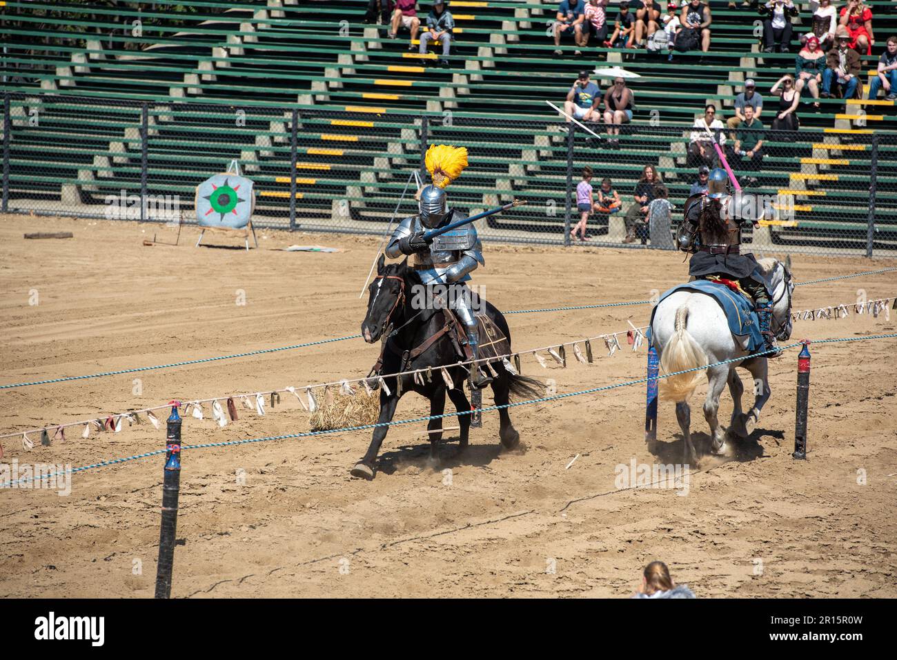 Folsom, CA, September 24, 2022. Jousting at the Folsom Renaissance ...