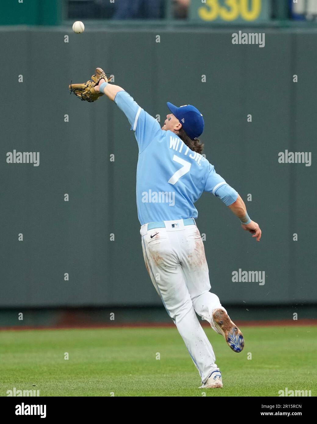 Kansas City, US, MAY 11, 2023: Kansas City Royals shortstop Bobby Witt ...