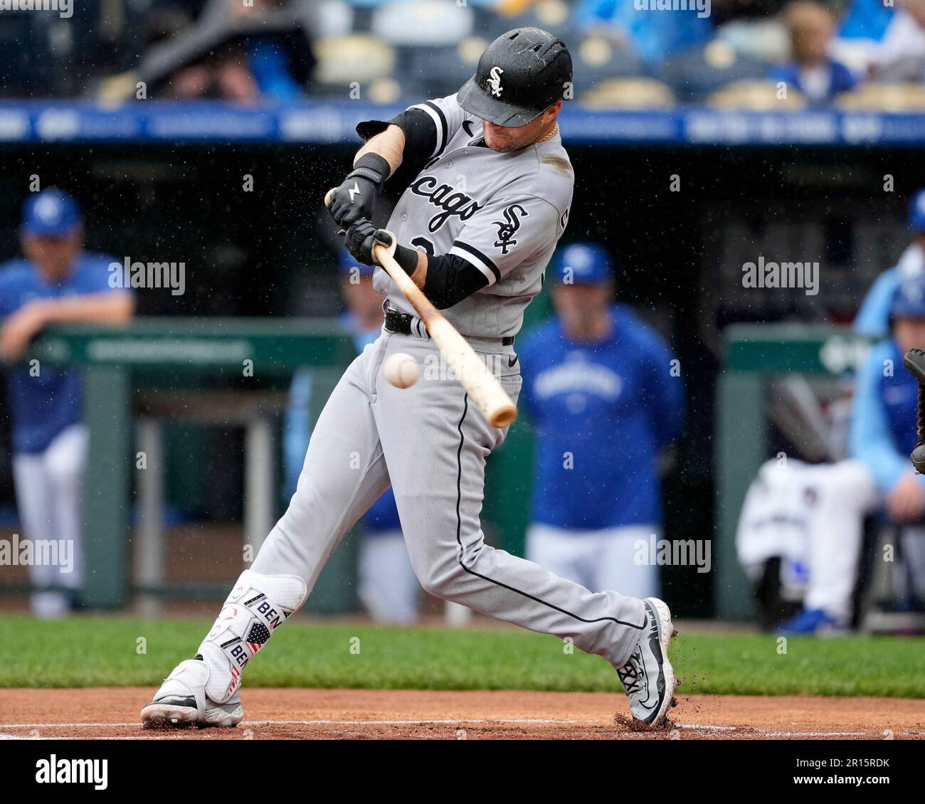 Kansas City, US, MAY 11, 2023: Chicago White Sox left fielder Andrew ...