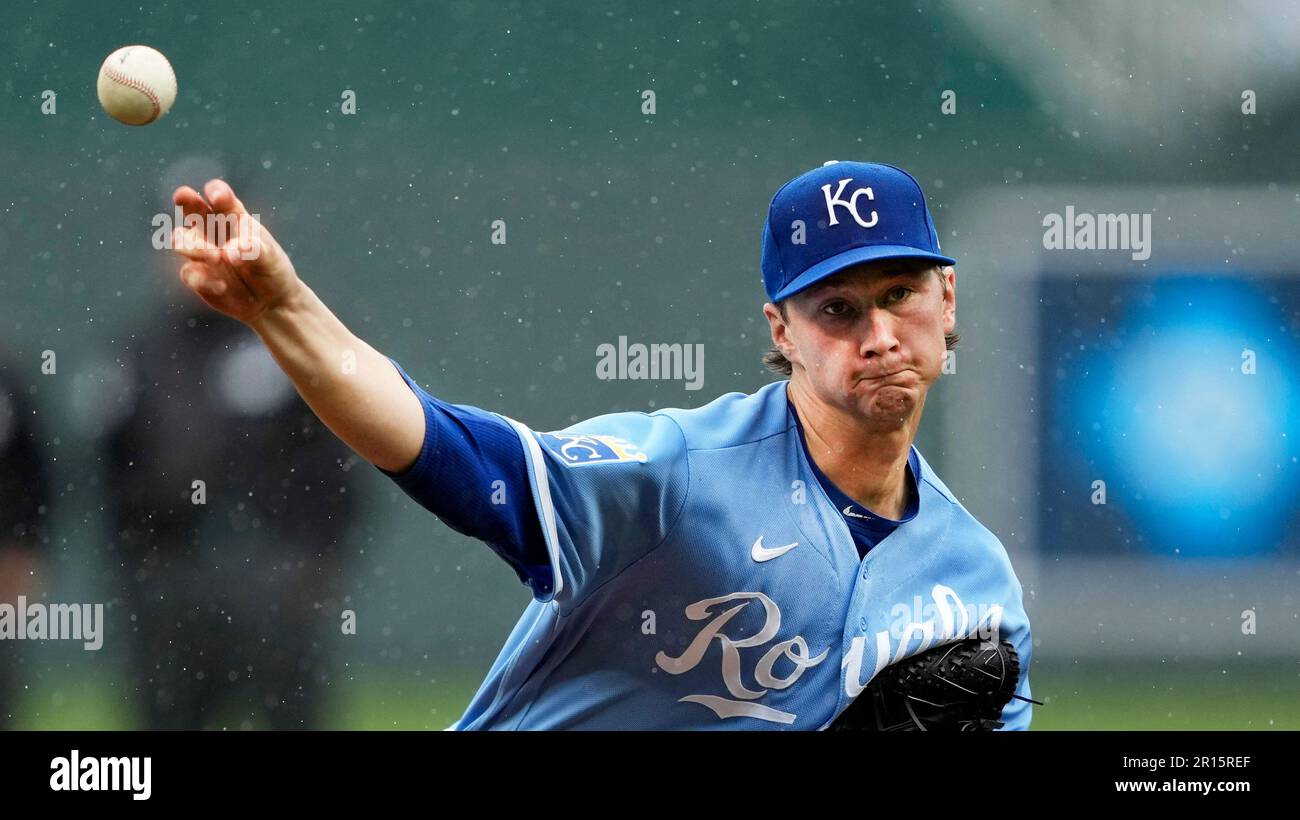 Kansas City, US, MAY 11, 2023: Kansas City Royals starting pitcher ...
