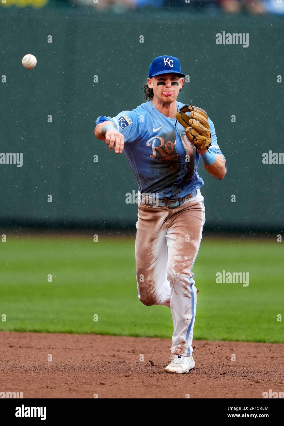 Kansas City, US, MAY 11, 2023: Kansas City Royals shortstop Bobby Witt ...