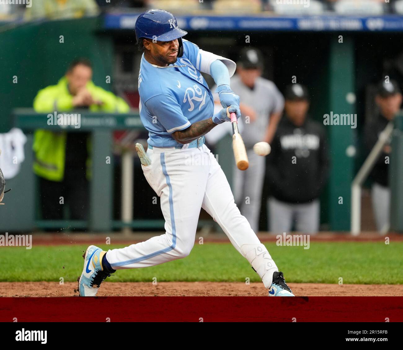 Kansas City, US, MAY 11, 2023: Kansas City Royals shortstop Maikel ...