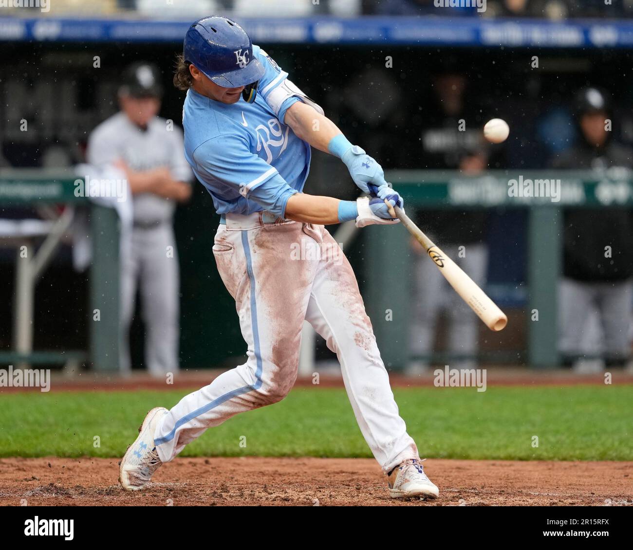Kansas City, US, MAY 11, 2023: Kansas City Royals shortstop Bobby Witt ...
