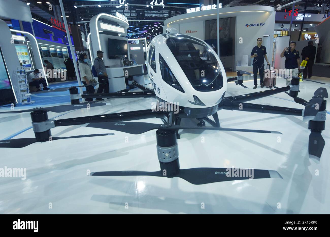SHANGHAI, CHINA - MAY 10, 2023 - Visitors watch and experience the ...
