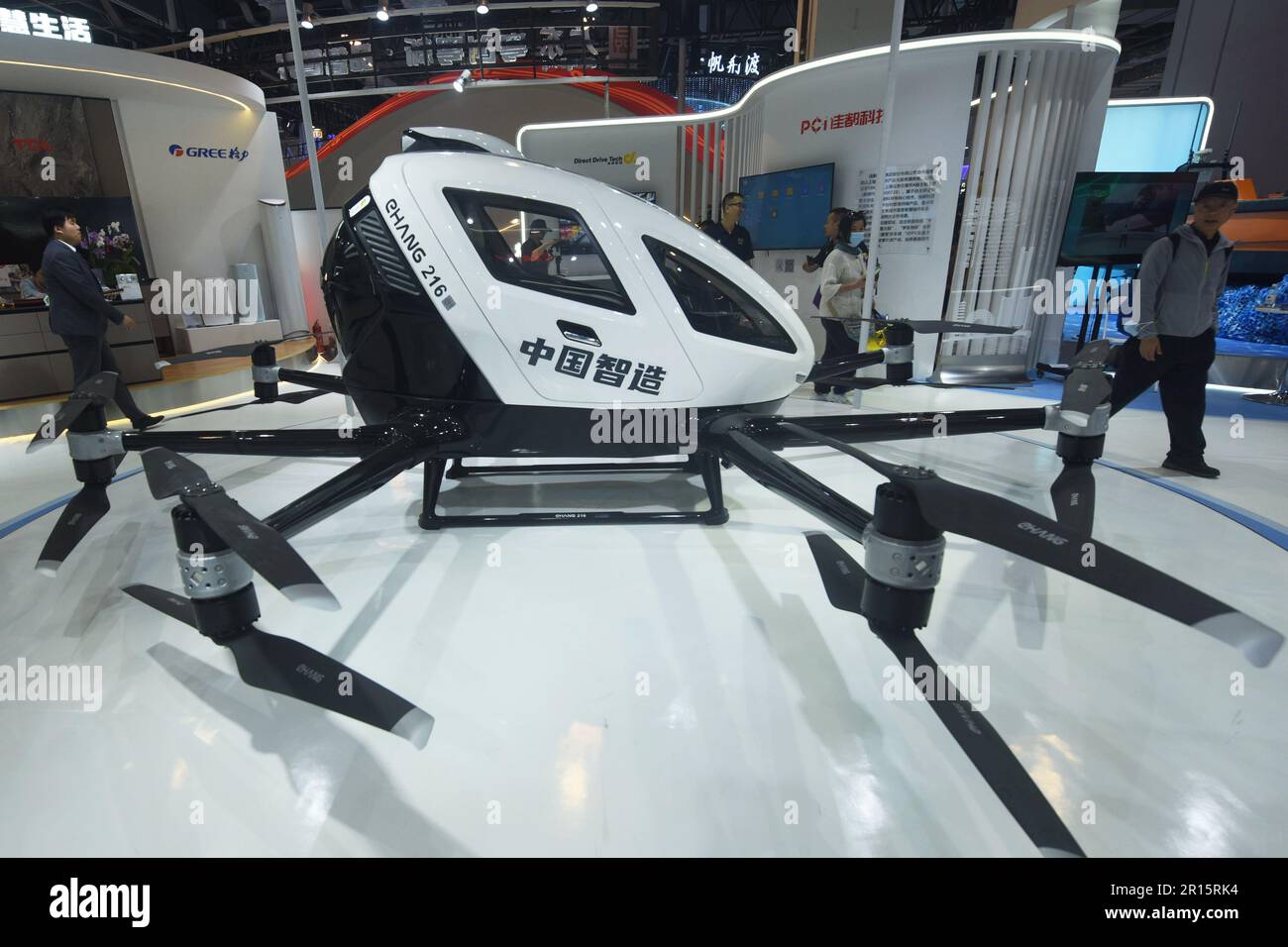 SHANGHAI, CHINA - MAY 10, 2023 - Visitors watch and experience the ...