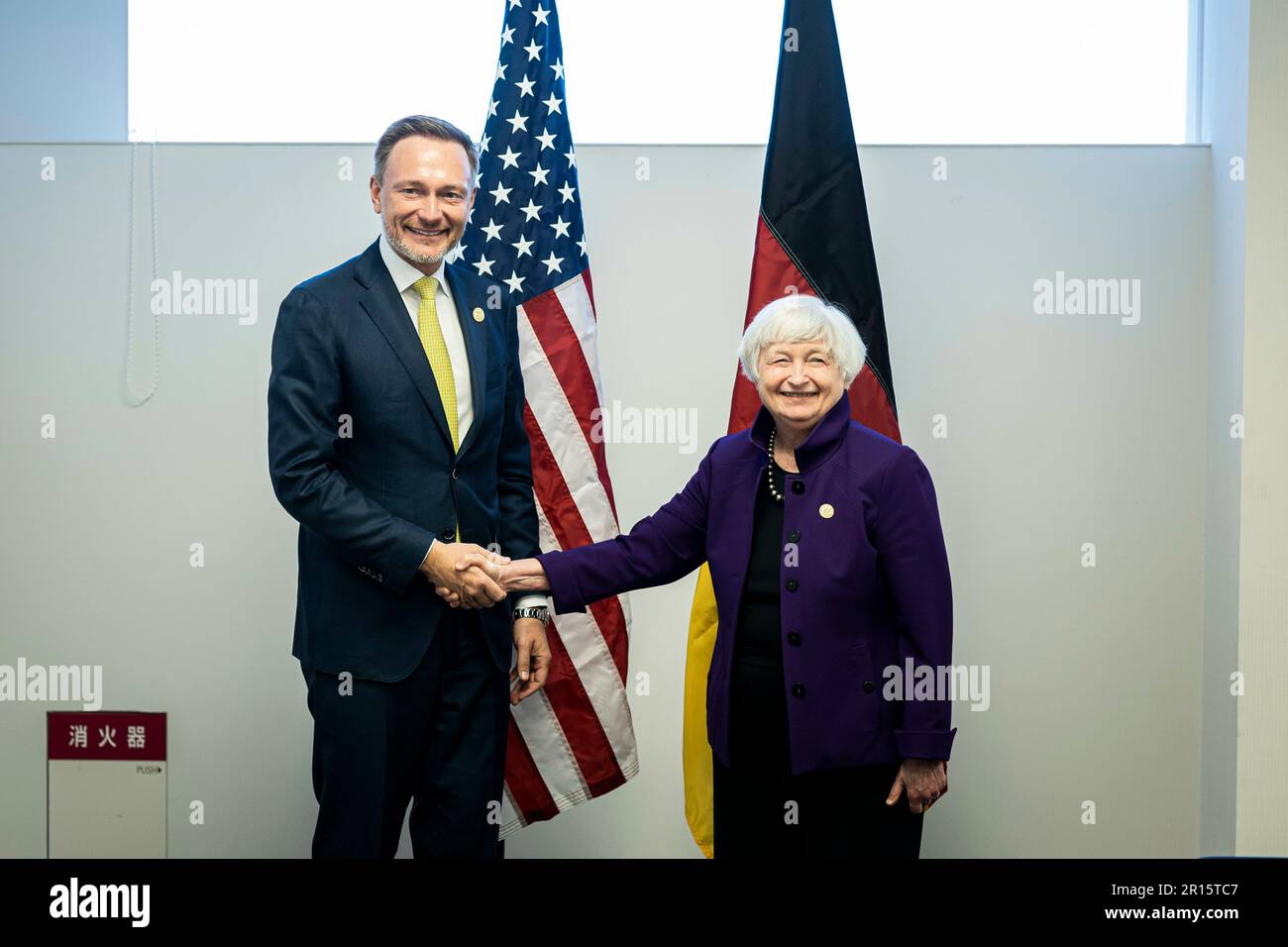 German Treasury Secretary Christian Lindner meets US Treasury Secretary ...