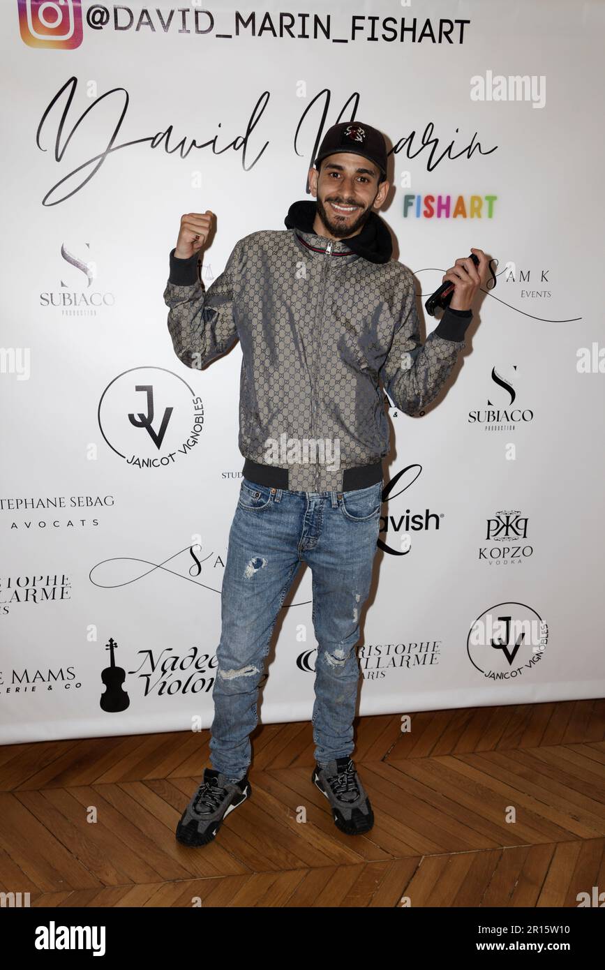 Paris, France. 11th May, 2023. Sabri-Parisien ou Rien attends at the David Marin Fishart ...