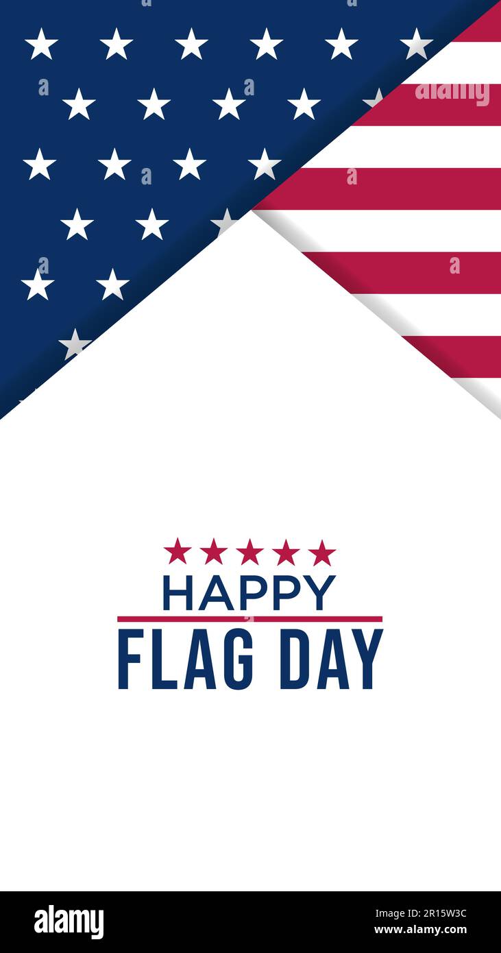 Happy Flag Day in the United States background vector illustration ...