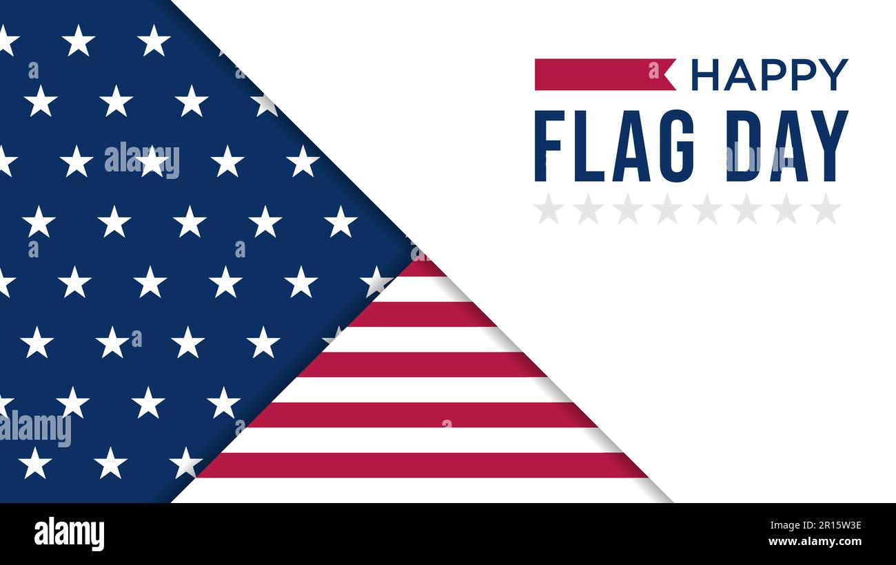 Flag Day in the United States background vector illustration, best for ...