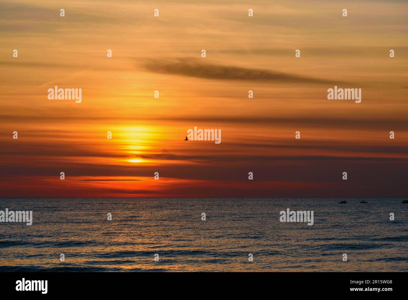 Golden sunset above baltic sea hi-res stock photography and images - Alamy