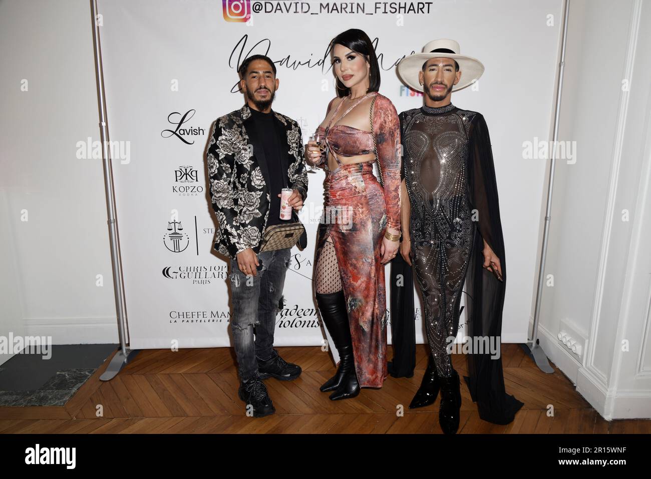 Paris, France. 11th May, 2023. A guest, Nadia and Salim attend at the ...