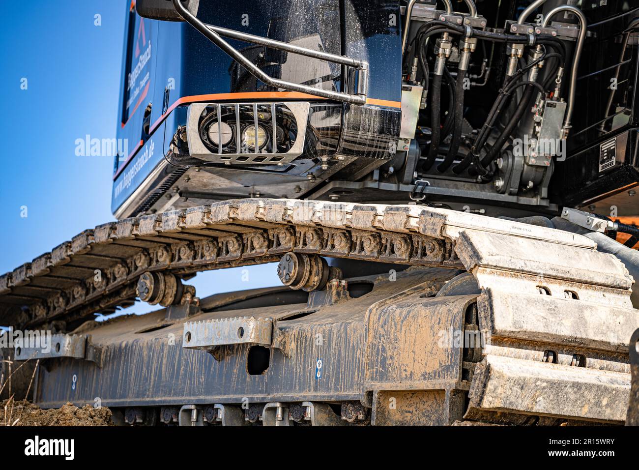 Excavator on construction site, Calw, Germany Stock Photo - Alamy